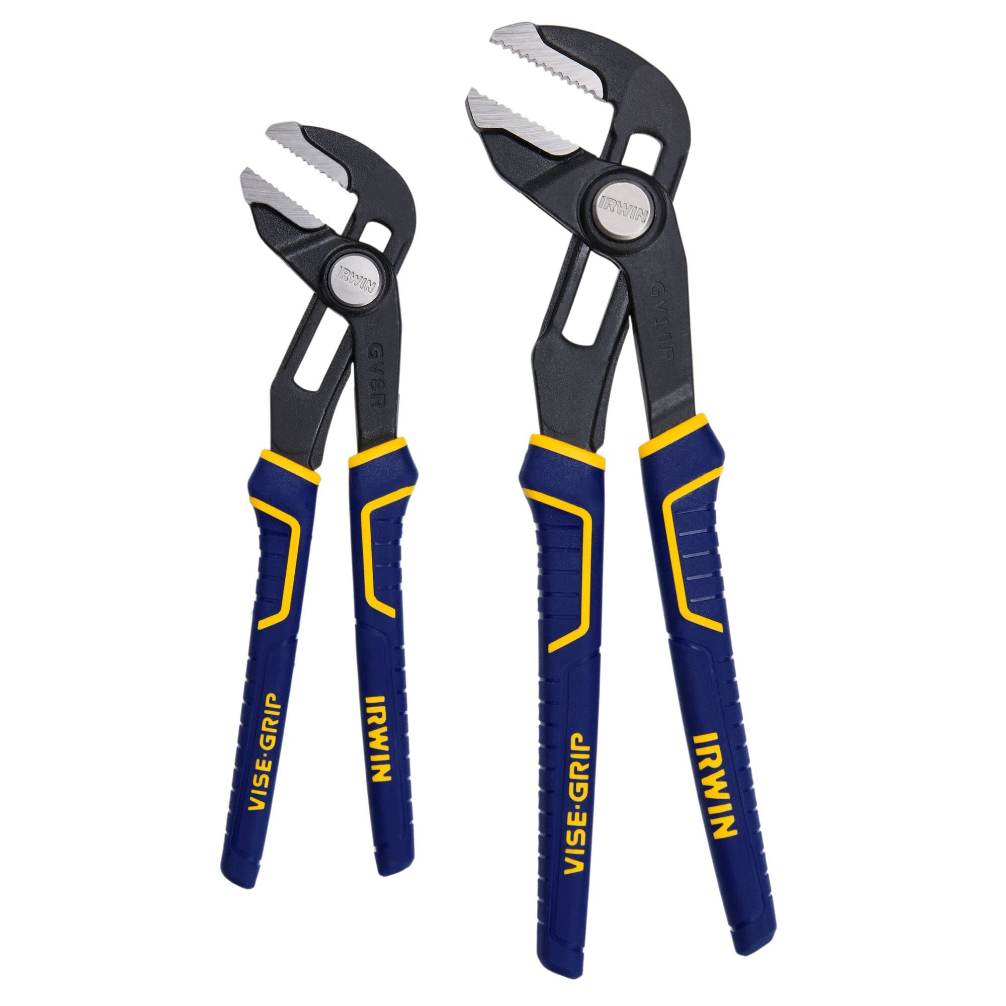 8" + 10" IRWIN VISE-GRIP GrooveLock Straight Jaw Pliers Set