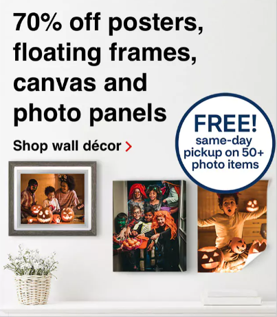 CVS Photo: 70% off Wall Decor including Wall Tiles, Canvas, Floating ...