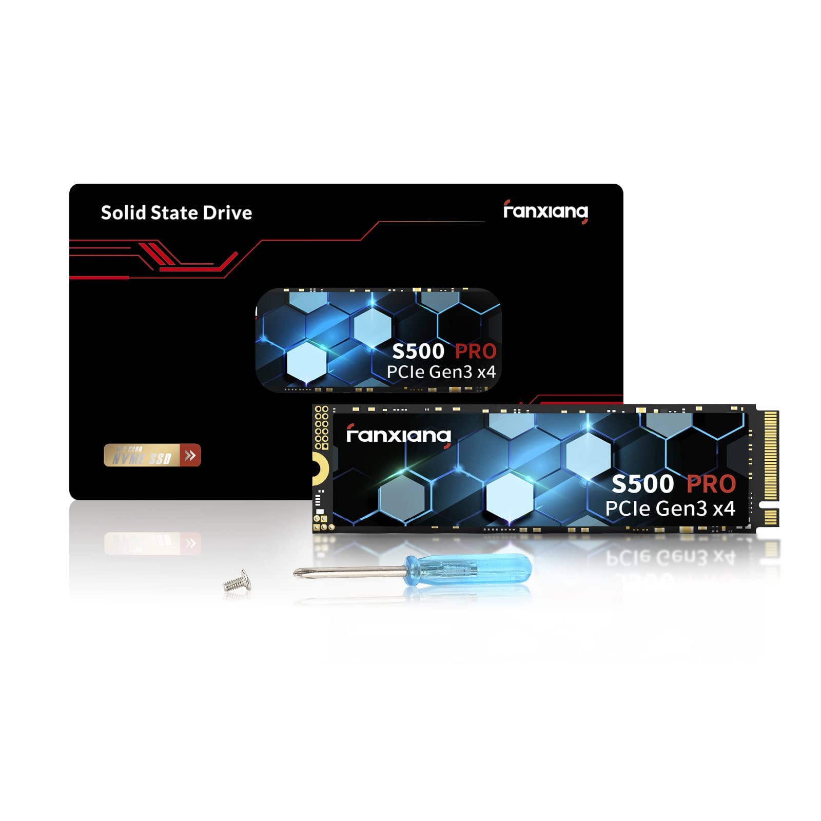 fanxiang S500 Pro 2TB NVMe SSD M.2 PCIe Gen3x4 2280 Internal Solid ...