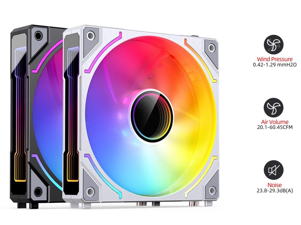 SAMA YE1203W Easy Link ARGB Case Fans 3 in 1 Uni Fan w/ Controller RF ...