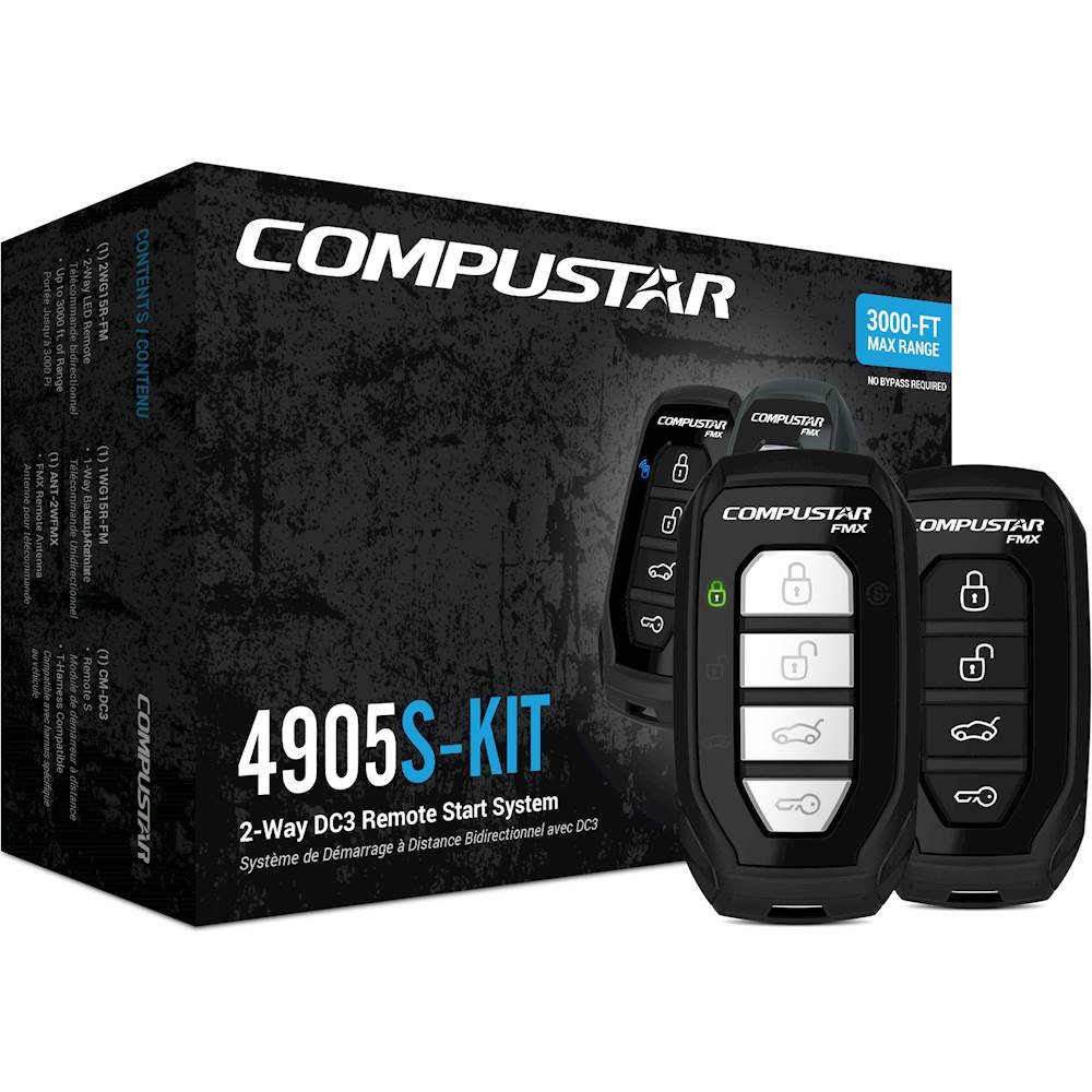 Compustar - 2-Way Remote Start System - Installation Included - Black ...
