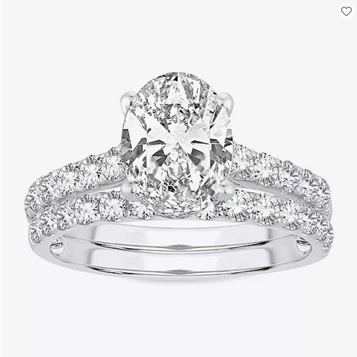 Signature By Modern Bride Womens 3 CT. T.W. Lab Grown White Diamond ...