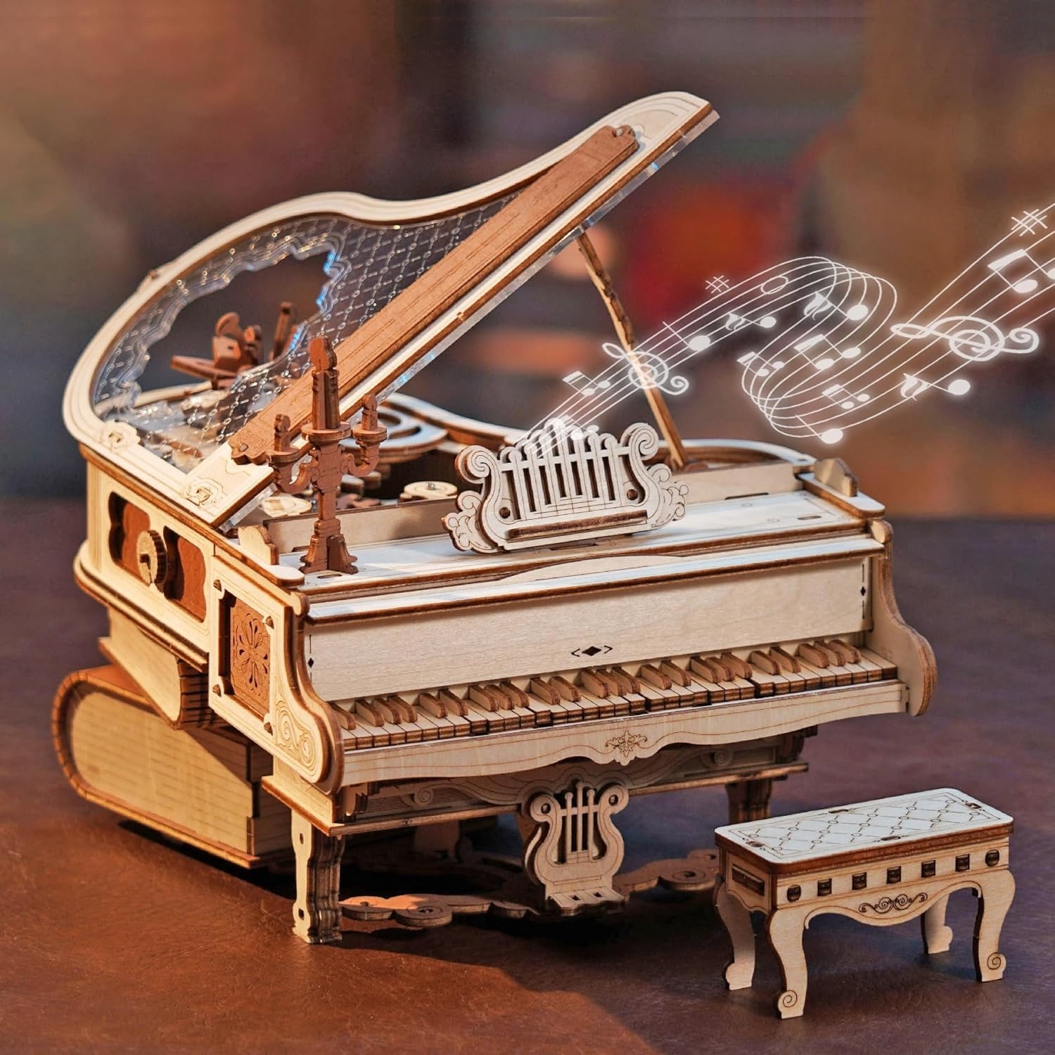 RoWood 3D Wooden Magic Piano Model Kit Puzzle