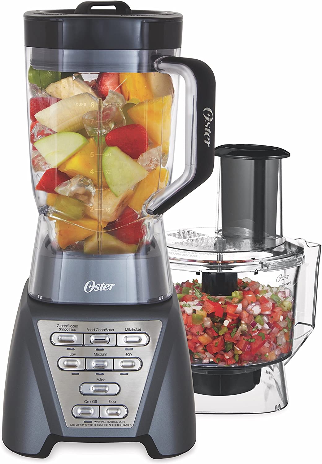 Oster Pro 1200 Blender w/ Professional Tritan Jar and Food Processor ...