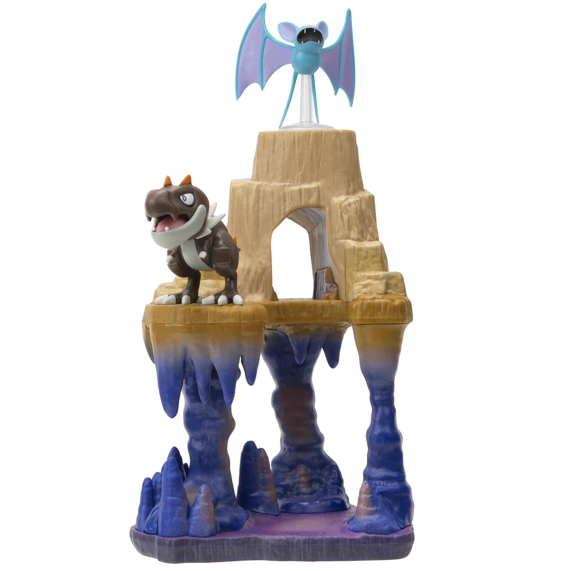 3-Piece Pokemon Environment Playset: Mountain Cave w/ 2" Tyrunt + Zubat ...