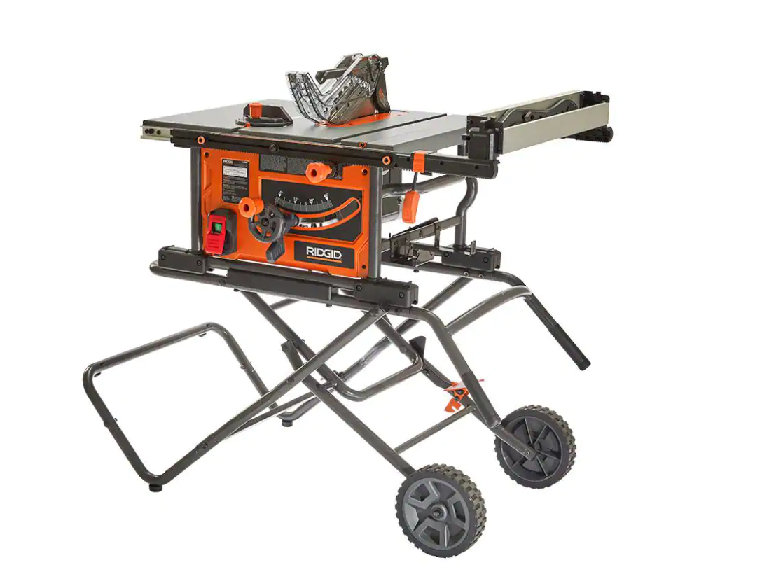Select Home Depot Stores: Rigid 10"Table Saw w/ Folding Stand