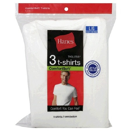 YMMV: 2 Packs of Hanes ComfortSoft T-Shirts, 3-Count, White, Starting ...