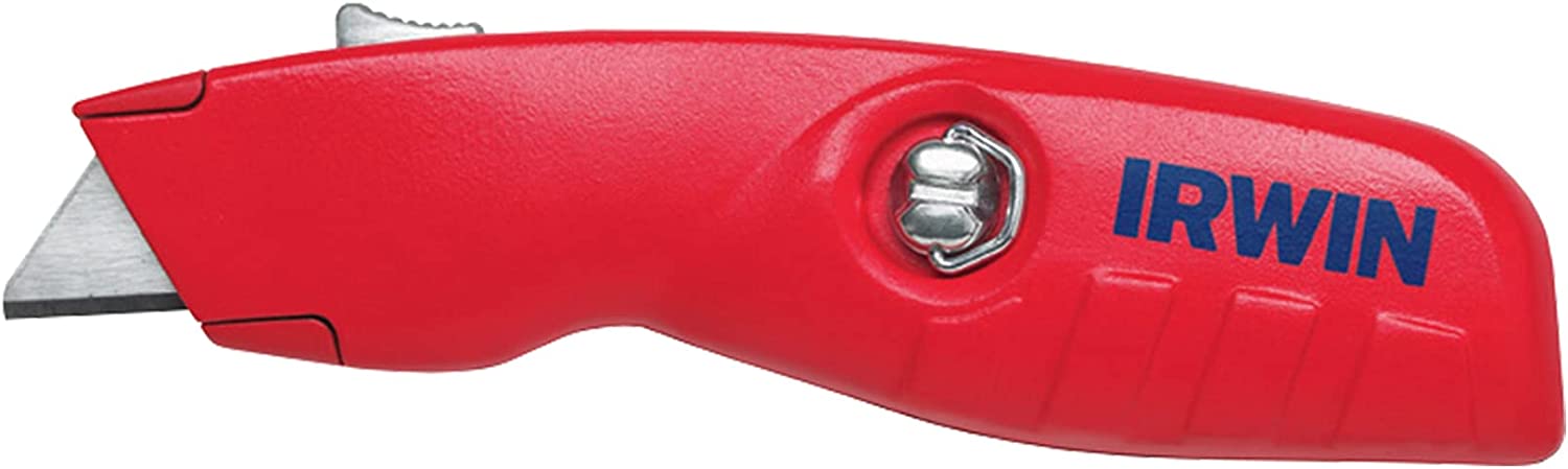 Irwin 6" Self-Retracting Safety Knife (Red) $3.98 + Free Ship w/Prime