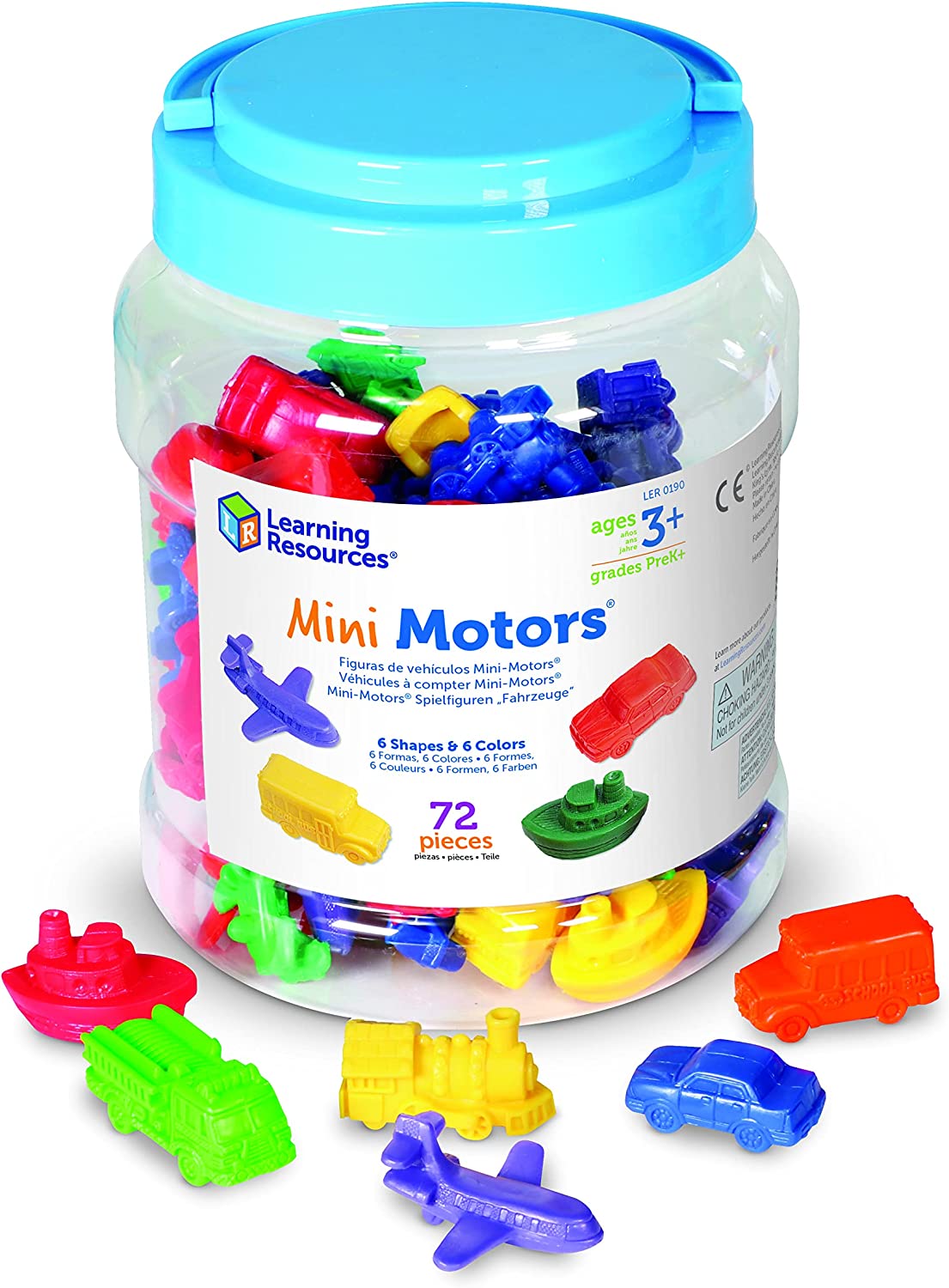 72-Pc Learning Resources Mini Motors Counting & Sorting Set $9.44 ...