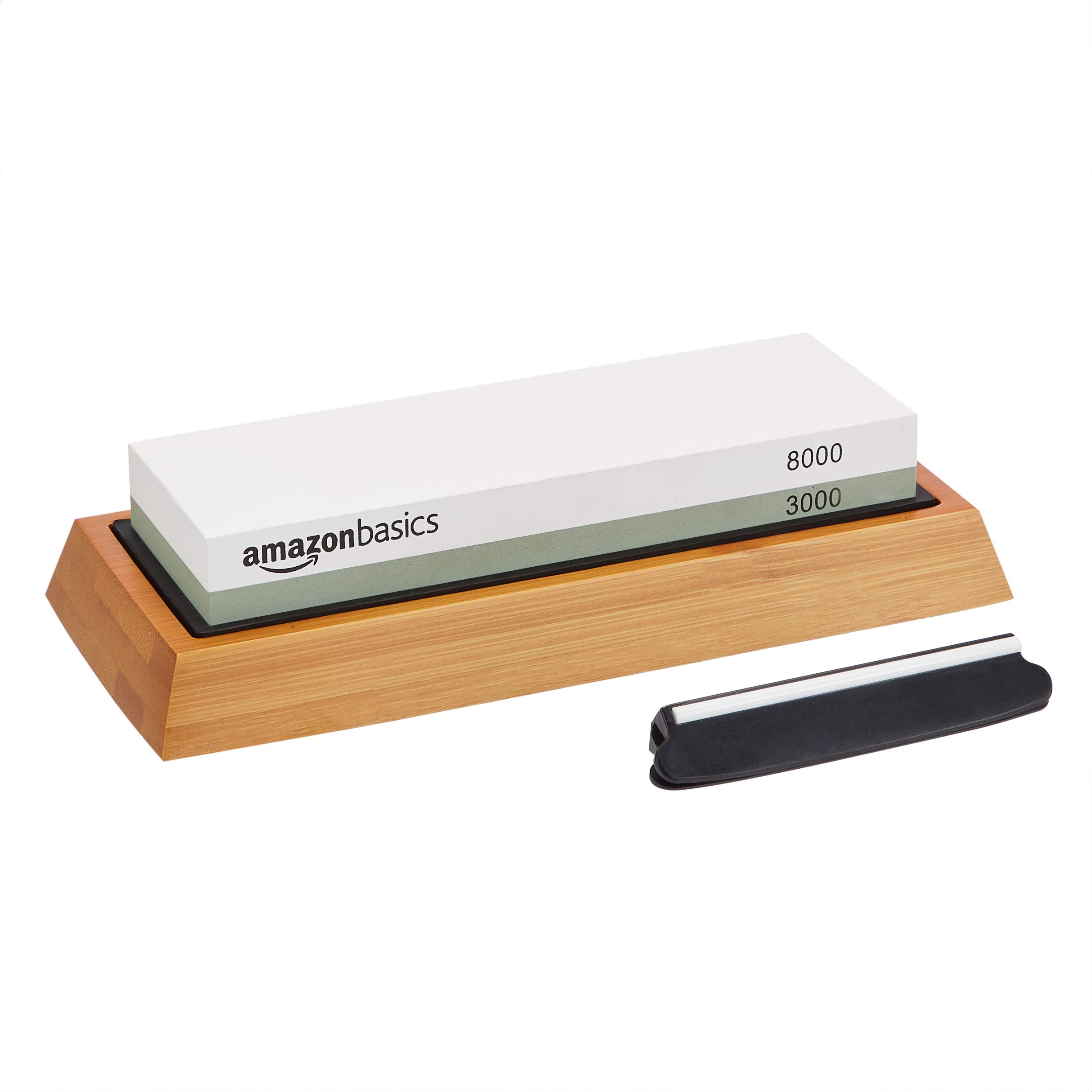 Amazon Basics Whetstone Knife Sharpening Wet Stone - Dual-Sided 3000/ ...