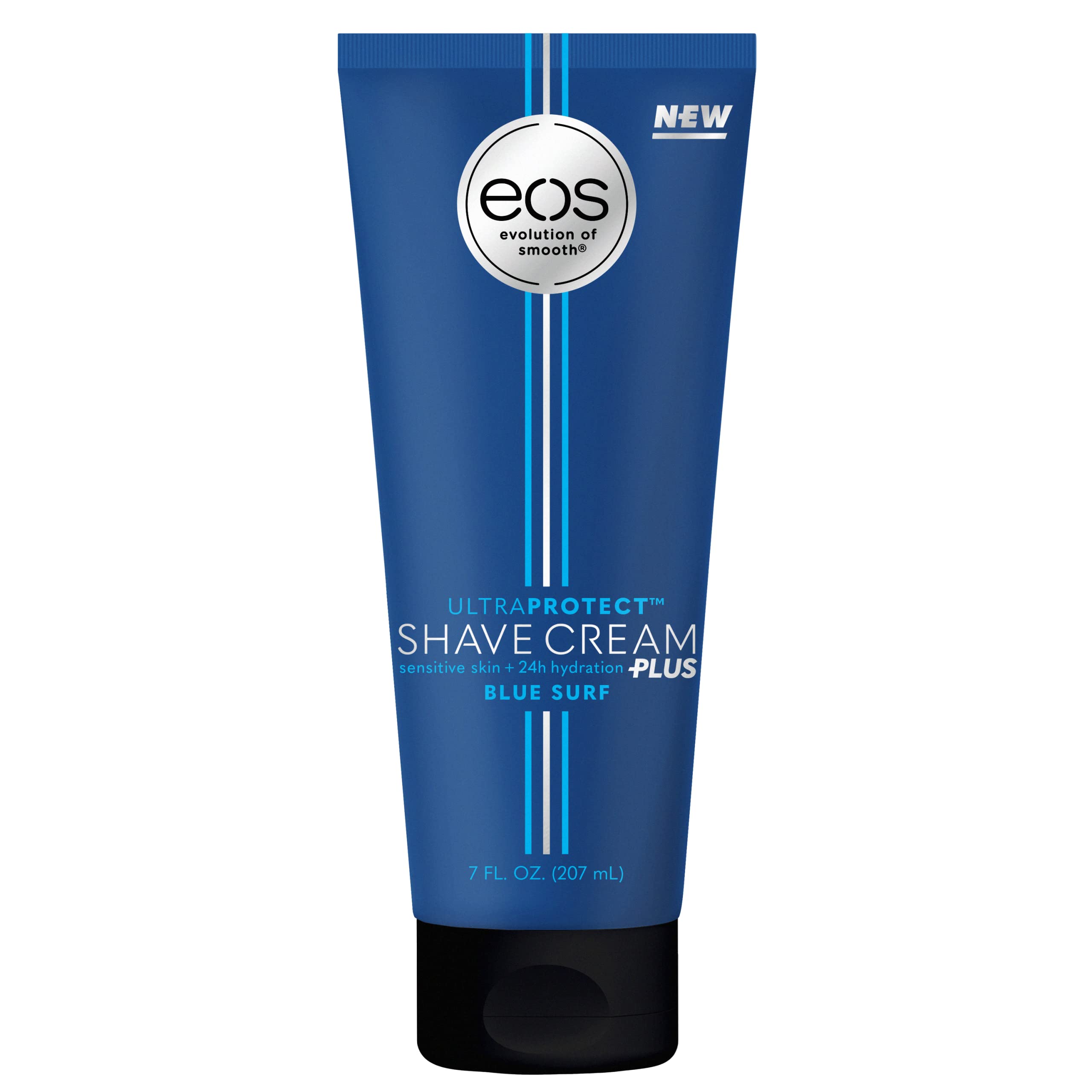 eos UltraProtect Men’s Shave Cream- Blue Surf, 24-Hour Hydration, Non ...