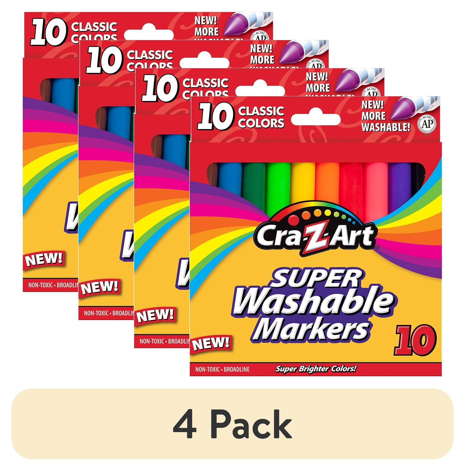 (4 pack) 10 ct. ea. (4 pack) Cra-Z-Art Classic Multicolor Broad Line ...