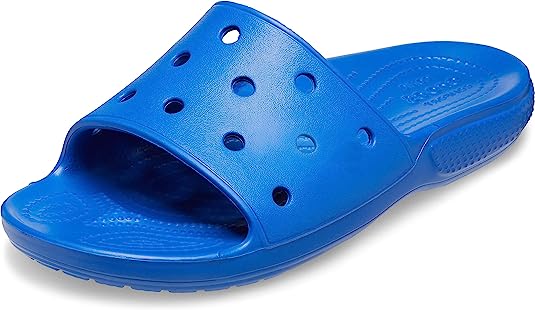 Crocs Unisex-Adult Classic Slide Sandals (Limited Sizes, Blue Bolt)