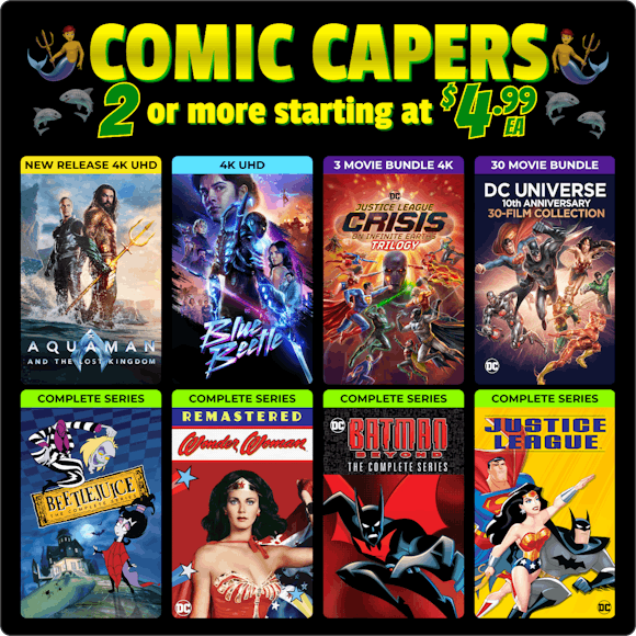 Comic Capers Digital Films (4K UHD/HD): Watchmen: The Ultimate Cut, Blue Beetle