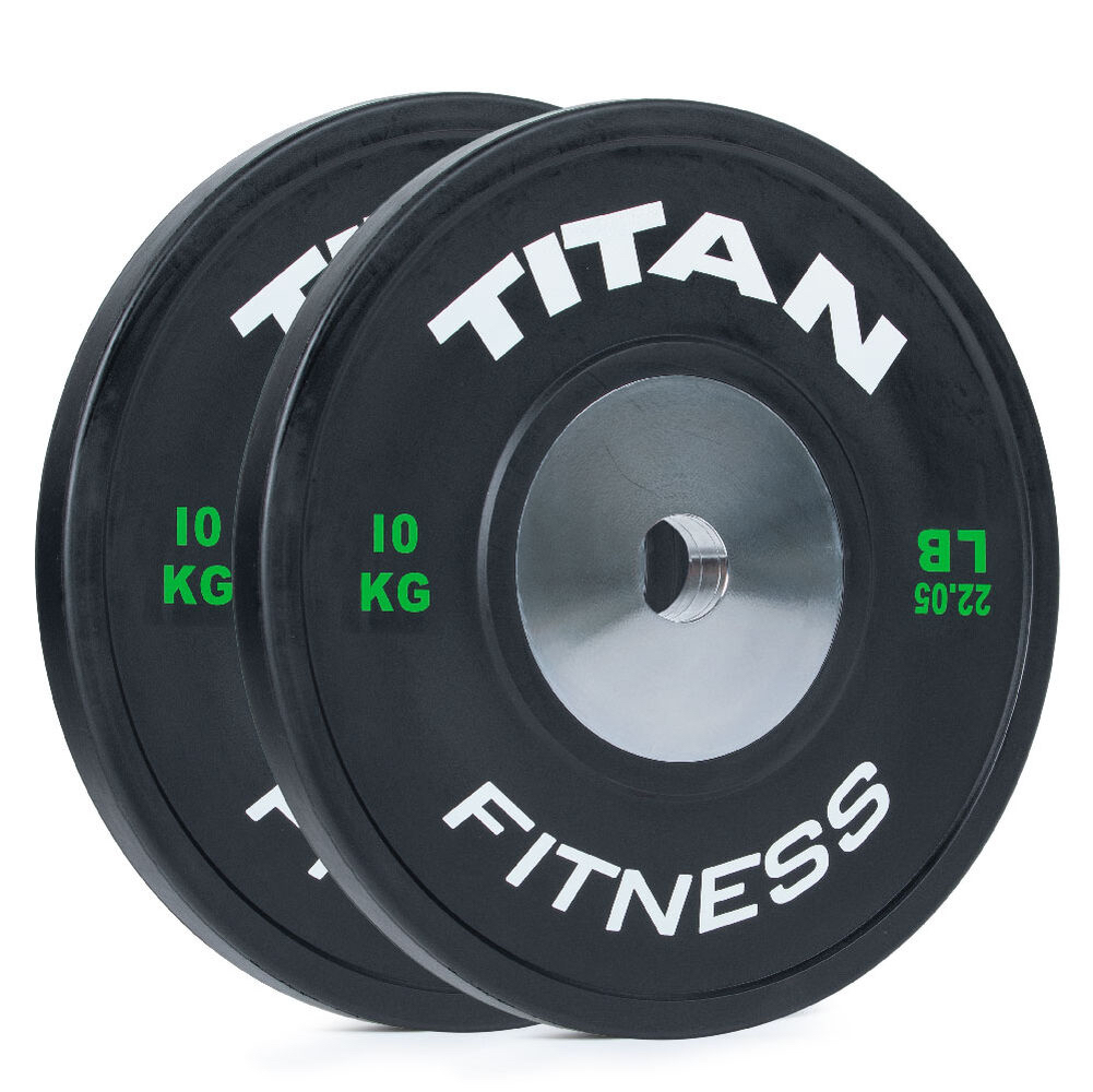 10 KG Pair Elite Black Olympic Bumper Plates - $80