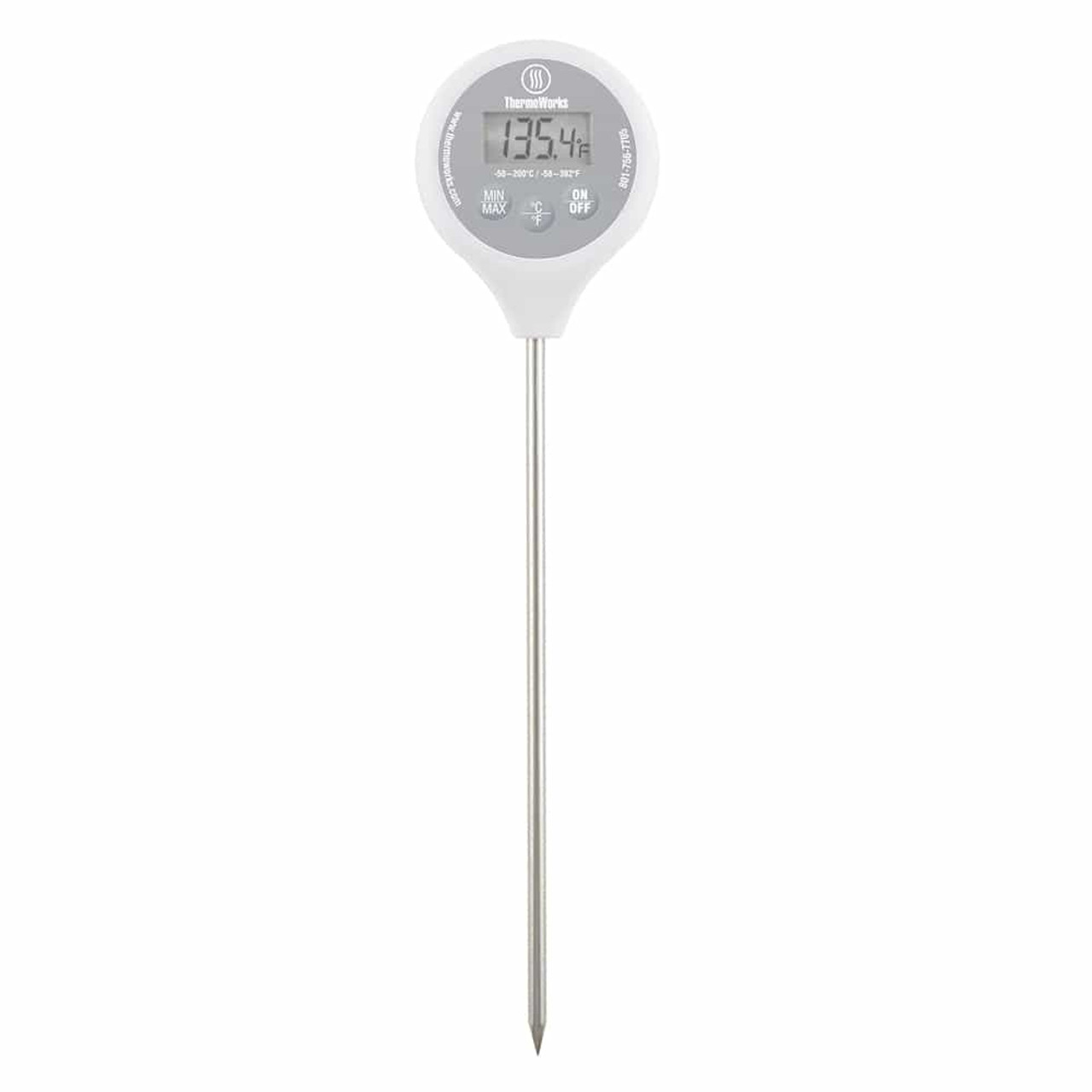 Thermoworks Lollipop Style Water-Resistant Min/Max Thermometer $9.50 ...