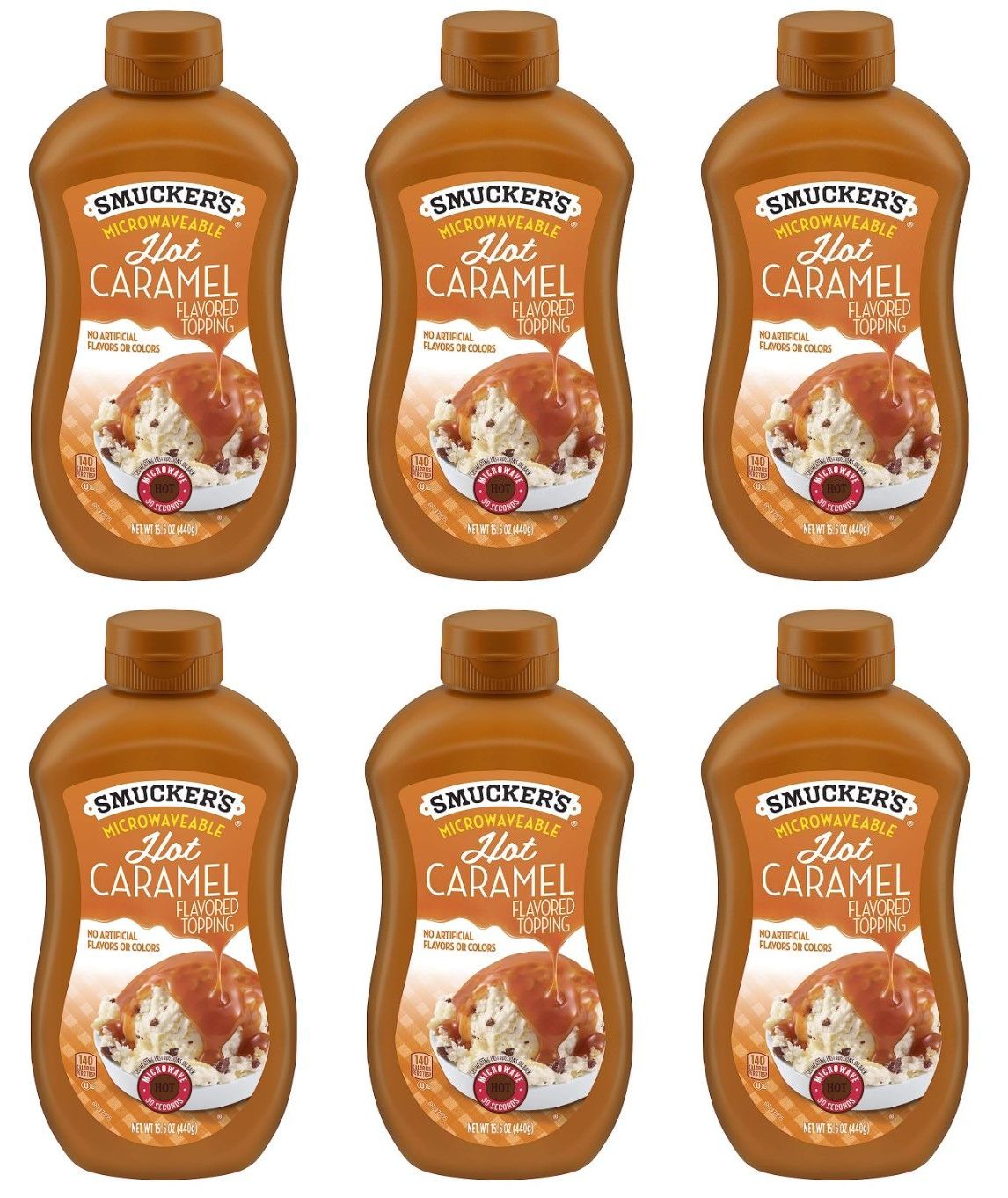 Smucker's Desert Toppings: 6-Pack 15.5-Oz Hot Caramel Flavored Topping ... Smucker's Desert Toppings: 6-Pack 15.5-Oz Hot Caramel Flavored Topping ...