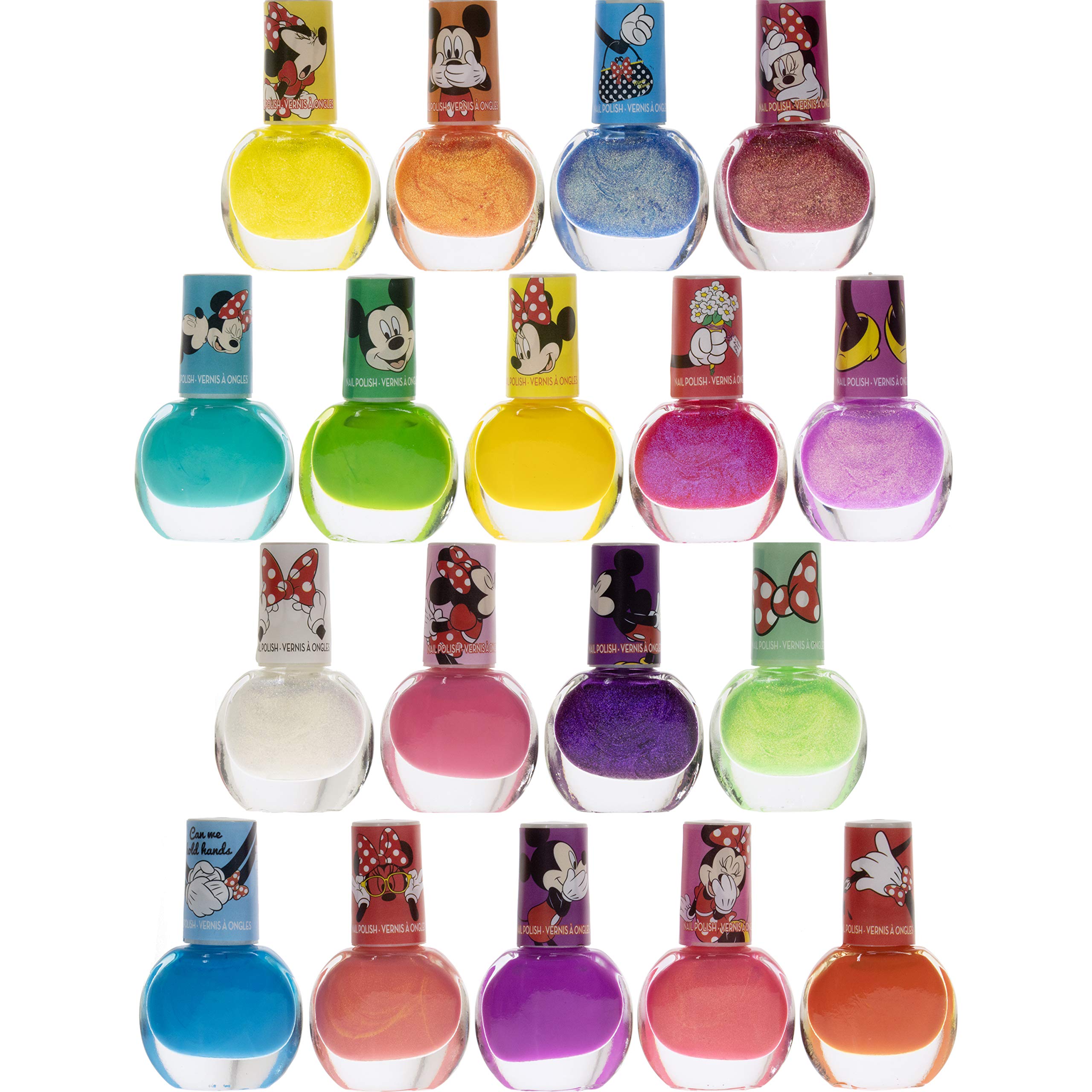 18-Pack Disney Minnie Mouse Peel-Off Nail Polish Set $10 + Free ...