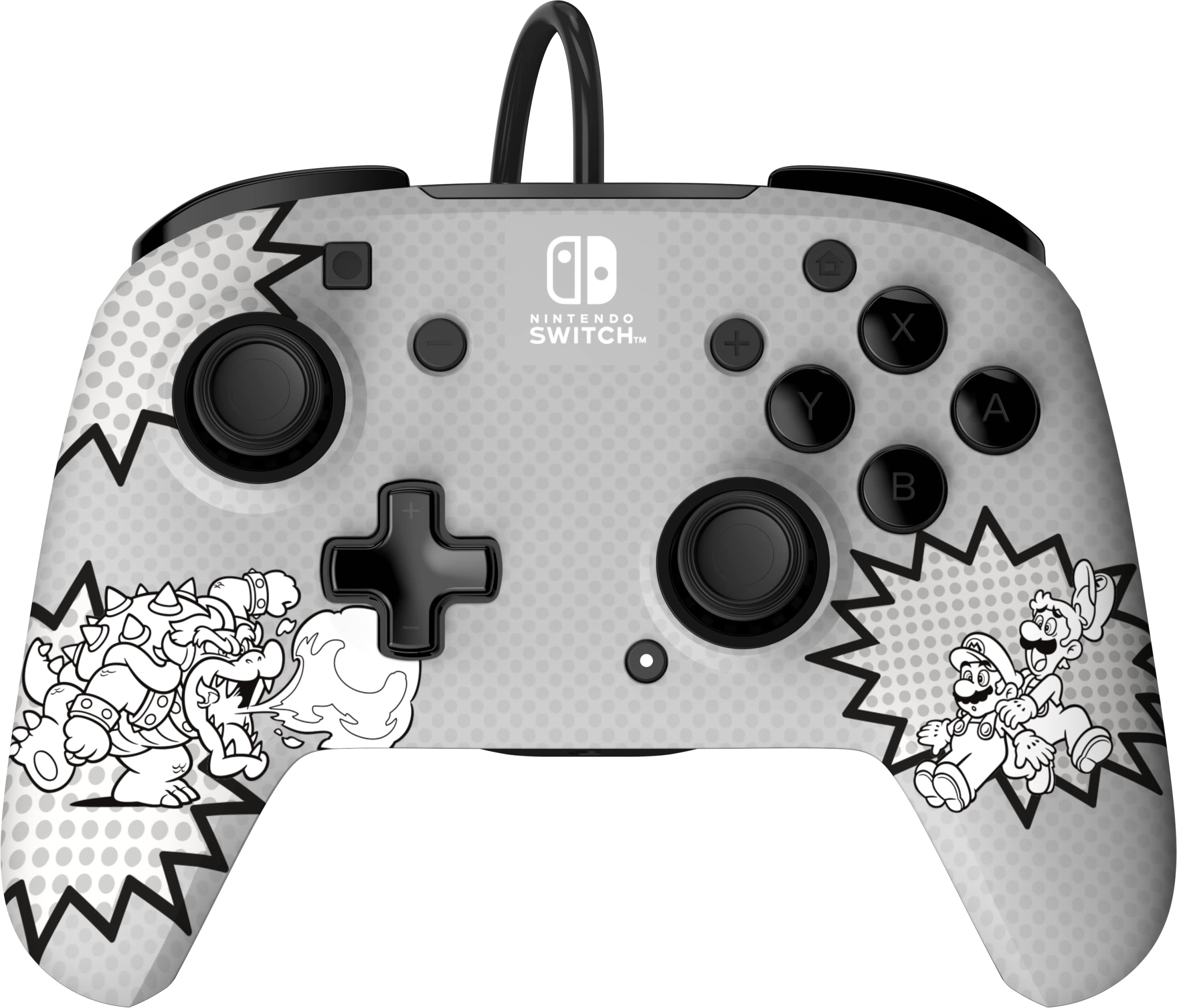 PDP Rematch Enhanced Wired Nintendo Switch Pro Controller (Bowser Luigi ...