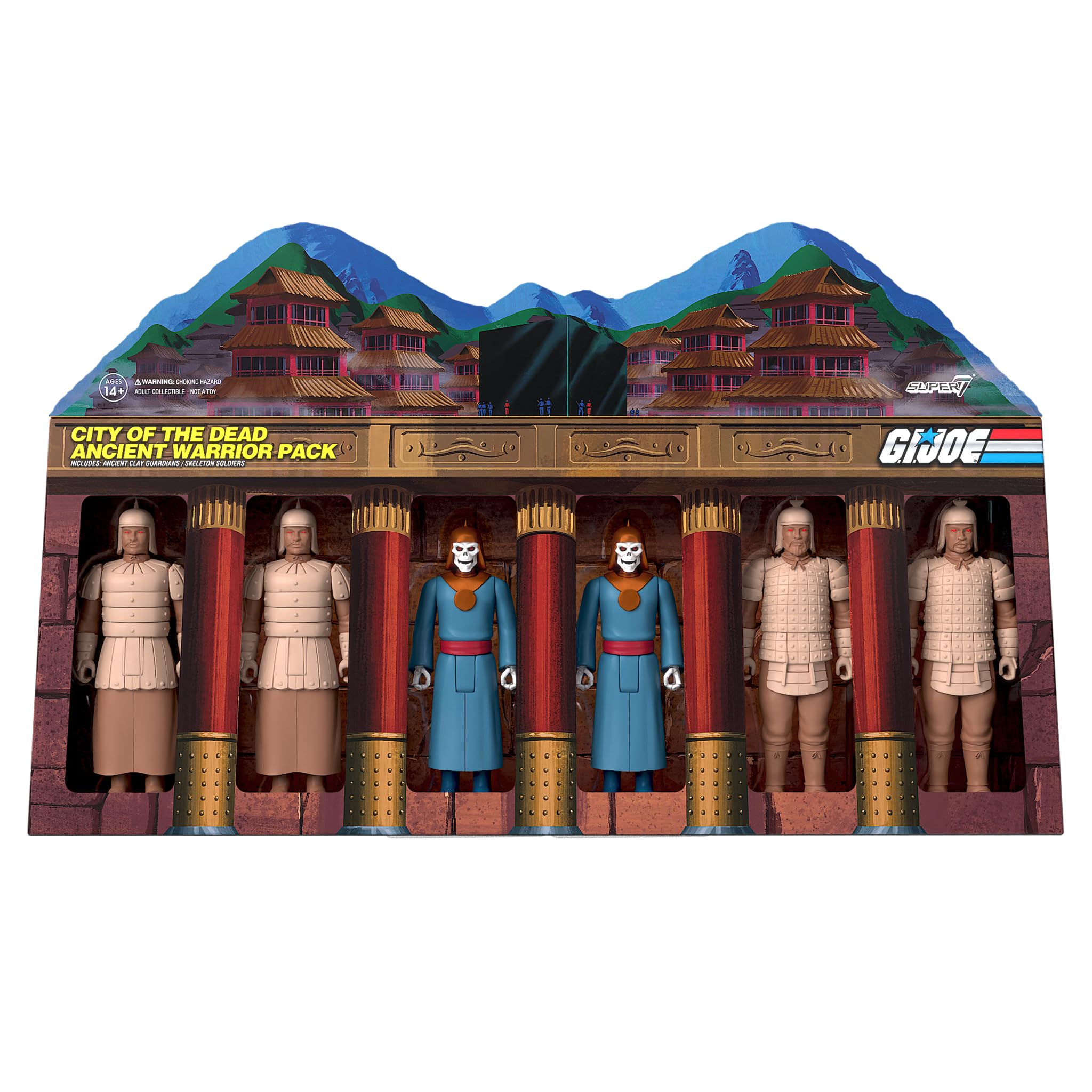 6-Pack 3.75" Super7 G.I. Joe City of The Dead Ancient Warrior Pack (Ancient Clay Guardians and ...