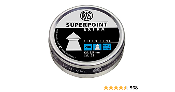 .22 RWS Superpoint Extra Field Line Pellet Gun Pellets - $3.91