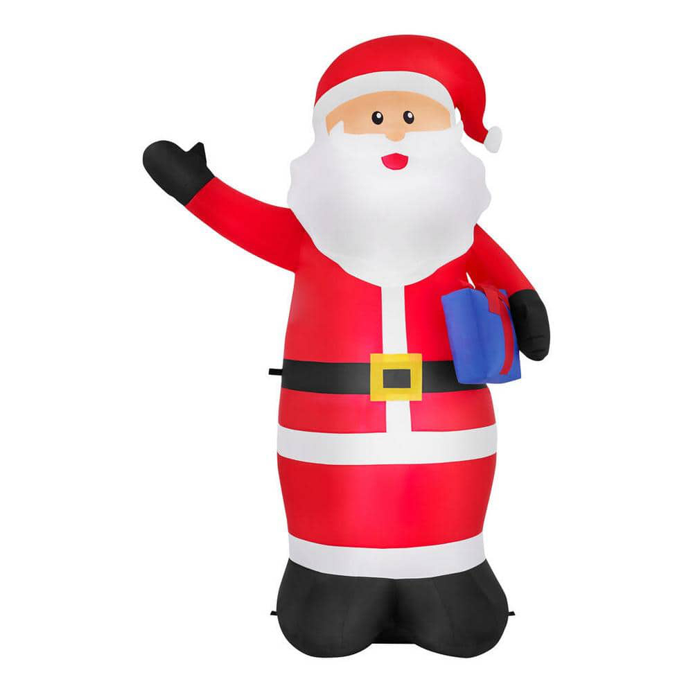 Home Accents Holiday 6 5 Ft Santa With Present Holiday Inflatable 19