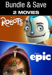 Digital HD Kids' Movie Bundles: Anastasia + Thumbelina, Robots + Epic