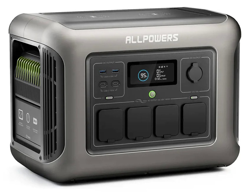 ALLPOWERS R1500 Portable Home Backup Power Station 1800W 1152Wh LiFeP04 ...