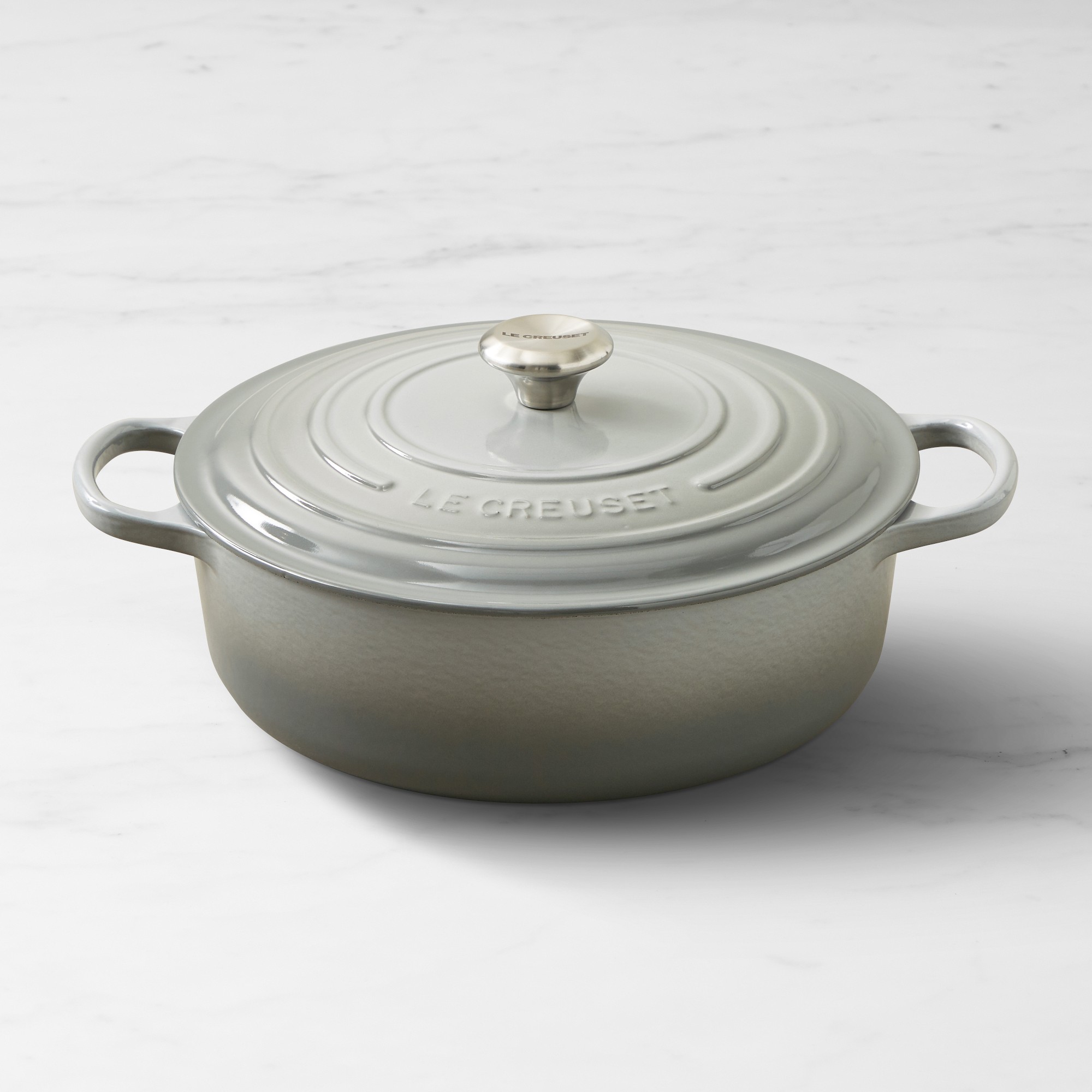 Le Crueset Signature Enameled Cast Iron Signature Round Wide Dutch Oven ...