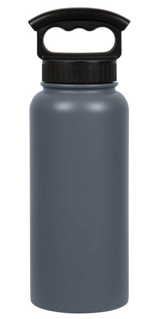 Fifty/Fifty 32oz Wide Mouth Insulated Bottle with 3-Finger Handle Lid ...