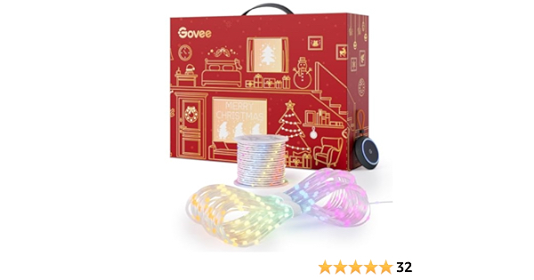 Govee Christmas Lights Set, Includes Curtain Lights, Christmas String ...