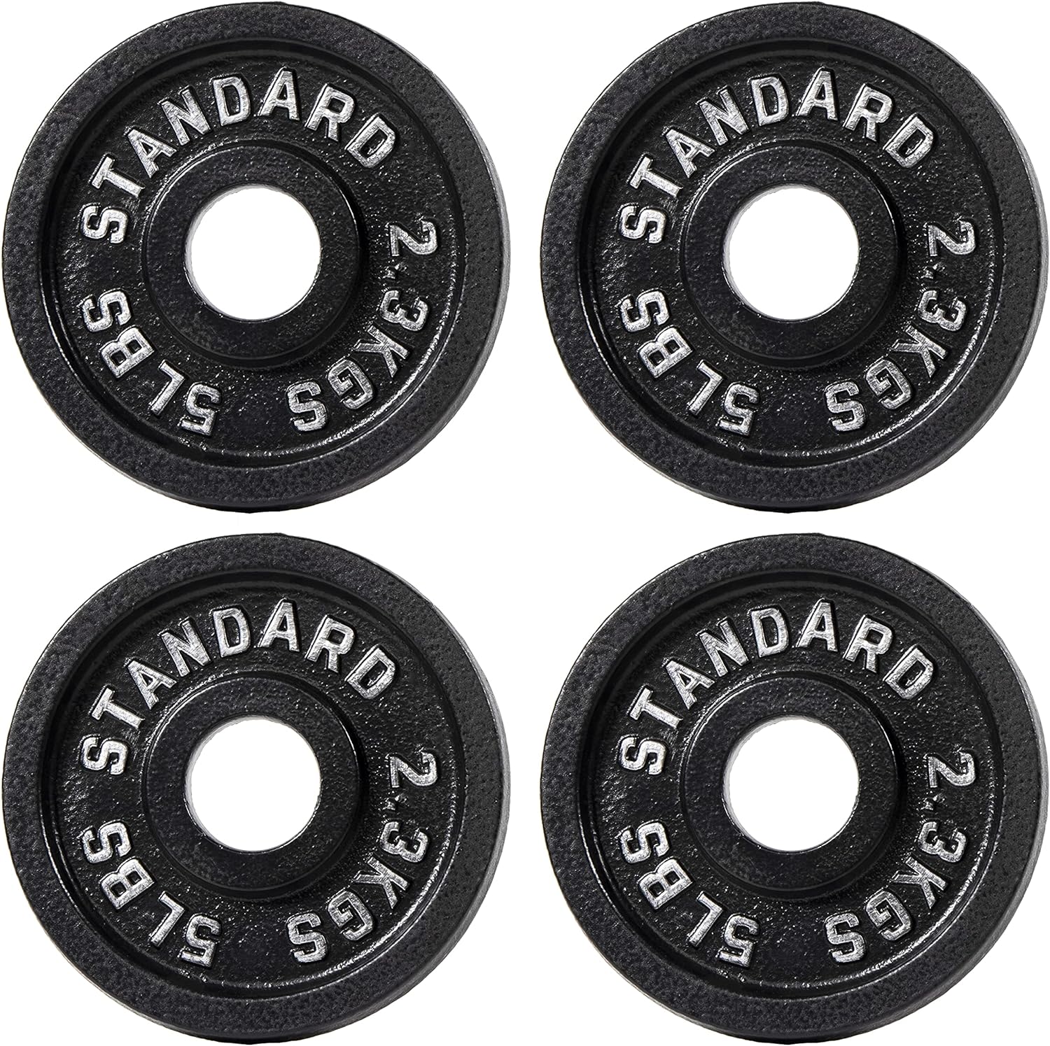 4-Pack 5-Lb Signature Fitness Cast Iron Weight Plate Set