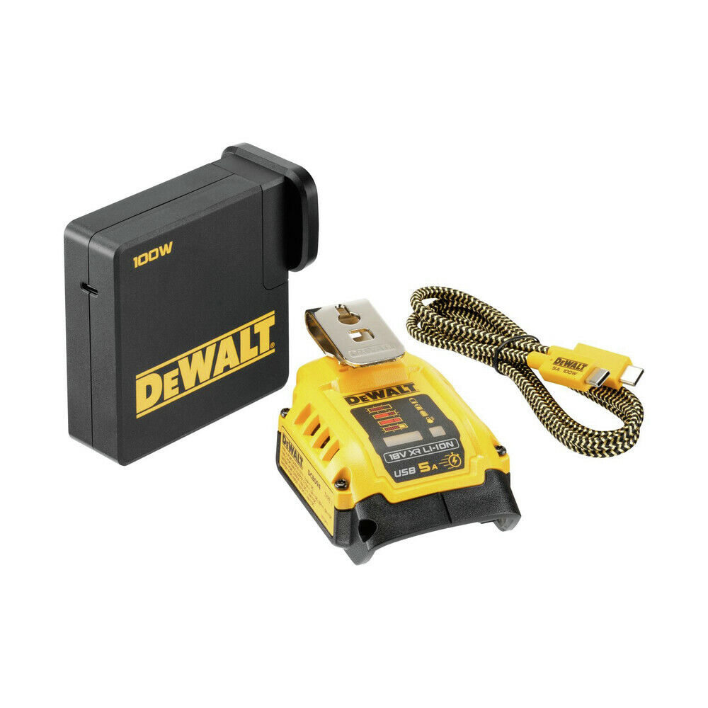 DeWalt DCB094K USB Charging Kit w/ 100W USB C & 12W USB A Port for 20V ...