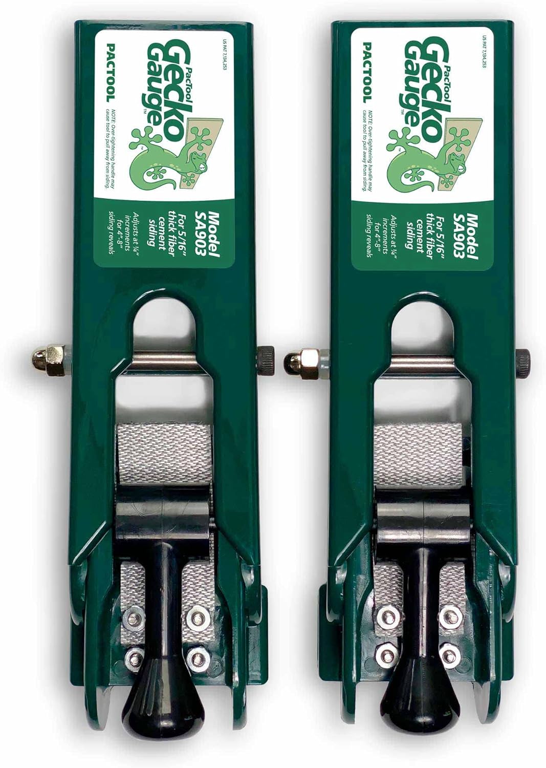 2-Pack PacTool Gecko Gauge SA903 5/16" Fiber Cement Siding Clamps