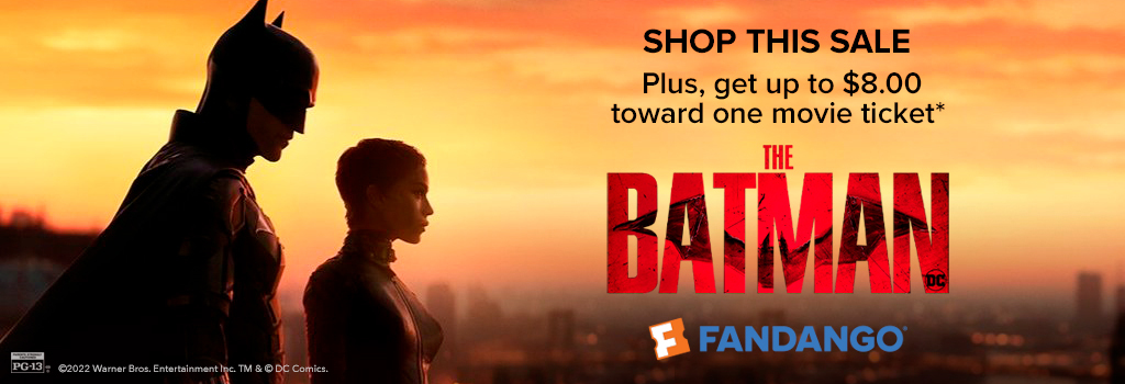 $8 Fandango Promo Code for Batman w/ Select VUDU Purchases $7.99+
