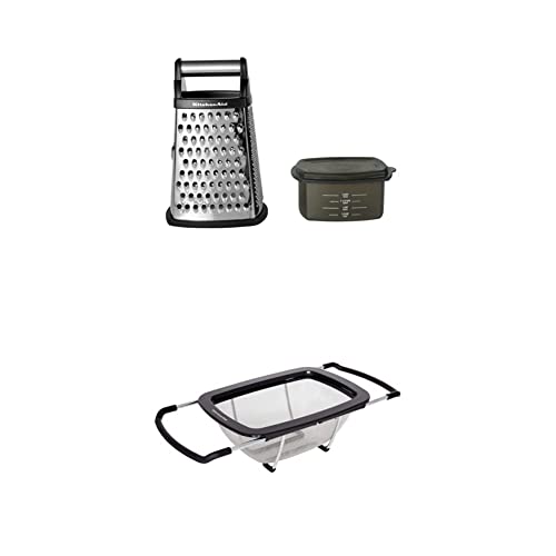 KitchenAid: 4-Sided Stainless Steel Box Grater w/ Container ... KitchenAid: 4-Sided Stainless Steel Box Grater w/ Container ...