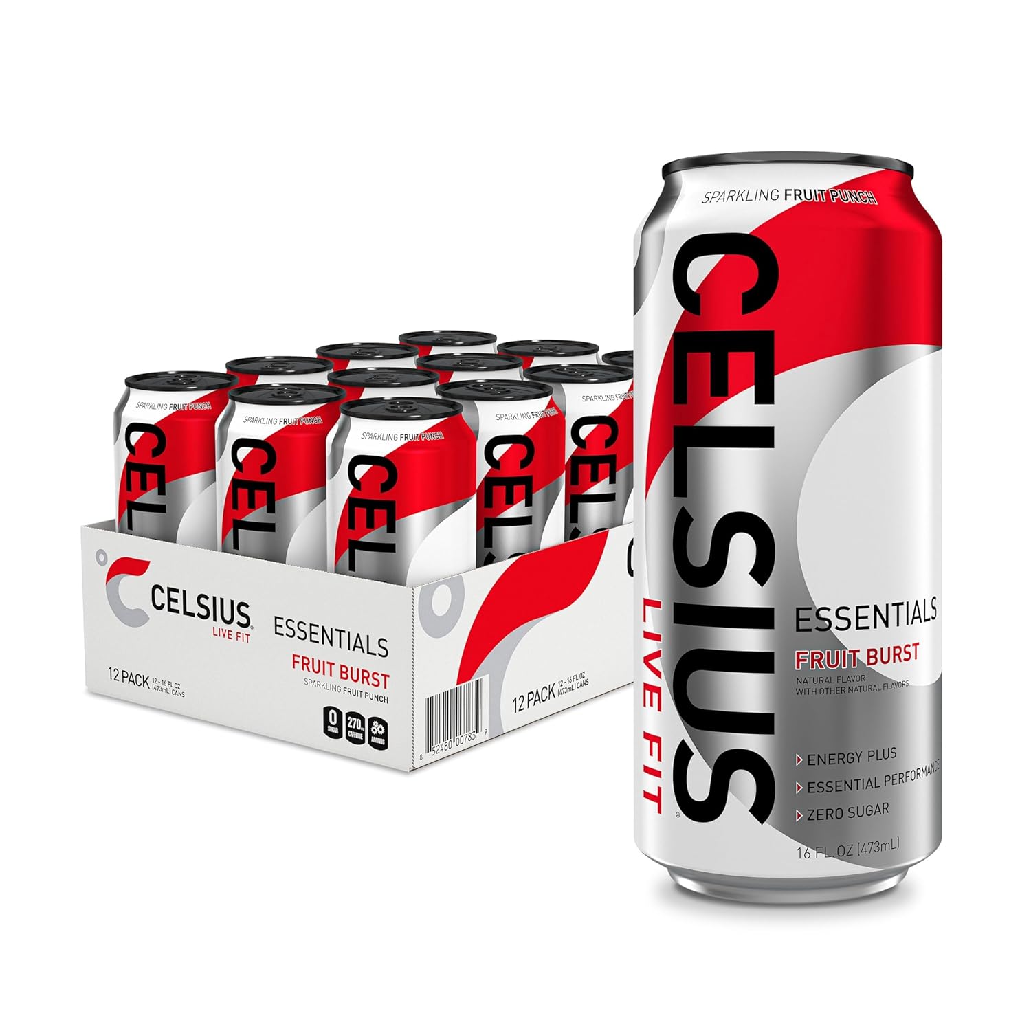 Prime Members: 12-Count 16oz Celsius Essentials Sparkling Energy Drinks ...