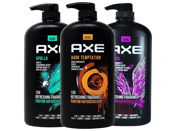 3-Pack 33.8oz Axe Men's Body Wash