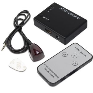 Fosmon HD1830 Intelligent 3x1 3 Port HDMI Switcher w/ IR Remote ...