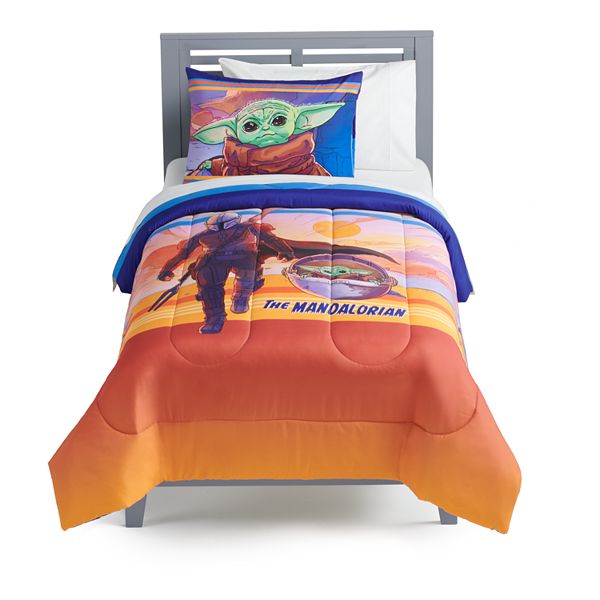 The Big One Star Wars The Mandalorian Comforter Set w/ Shams (Full ...