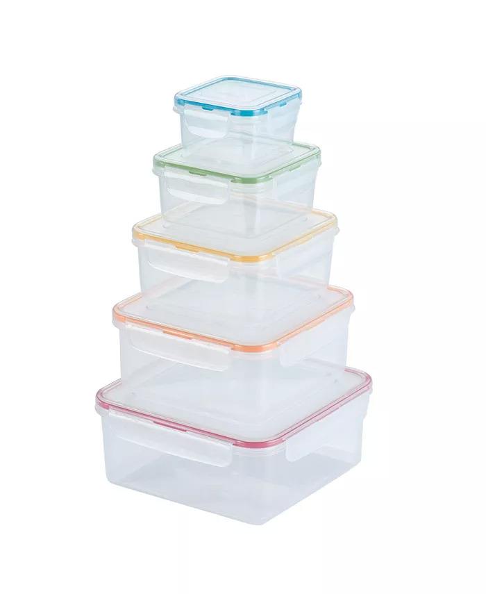 Lock N Lock Easy Essentials Food Storage Container Set:10-Piece Set $14 ...
