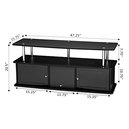 Convenience Concepts Designs2Go 50 inch TV Stand with 3 Storage ...