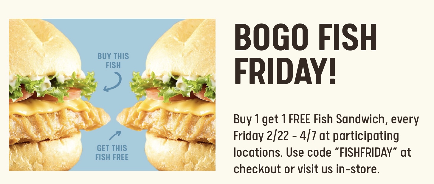 Fish Friday BOGO Fish Sandwich at SmashBurger ( Smash Burger )
