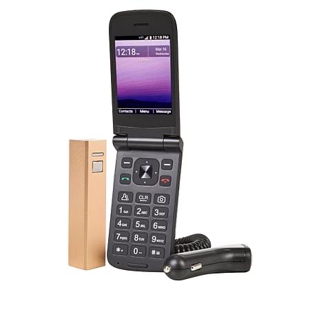 Orbic Journey V Flip Tracfone Bundle w/1200 Min/Text/Data/365 Days ...
