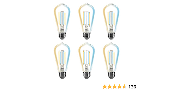 Cree Lighting Connected Max Smart Led Vintage Glass Filament Bulb ...