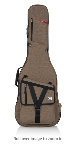 Gator Cases Transit Series Electric Guitar Gig Bag; Tan Exterior (GT ...