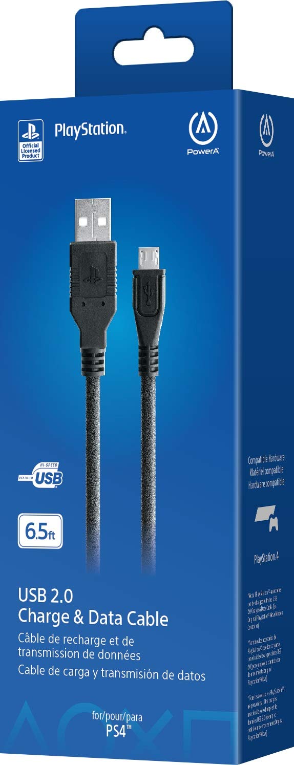 PowerA USB Charging Cable for PlayStation 4 $6.99