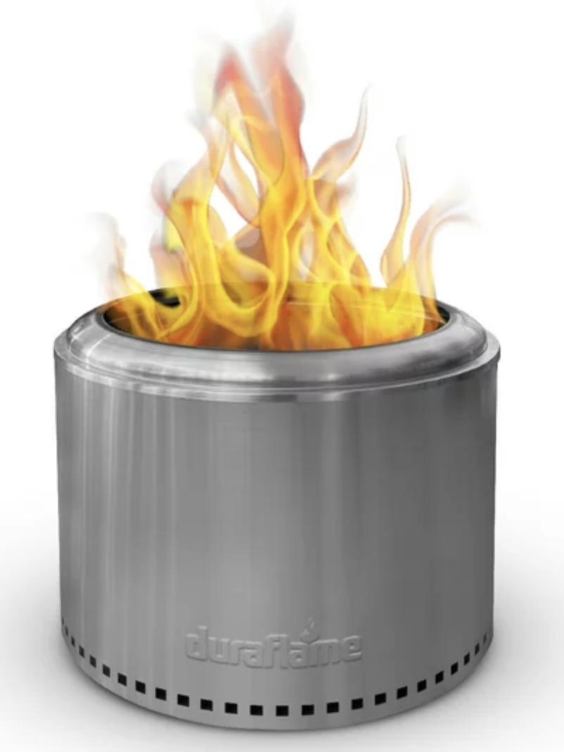 YMMV - Duraflame Stainless Steel Low Smoke Fire Pit, 19" $98