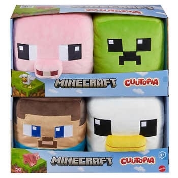 Minecraft 10” Plush 4-pack - $18.97