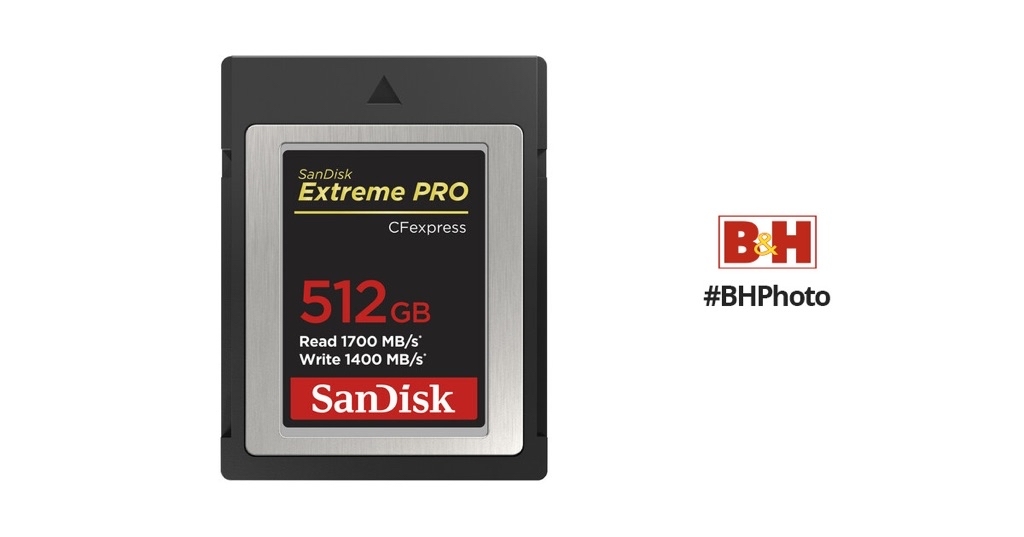 SanDisk 512GB Extreme PRO CFexpress Card Type B - $259.99